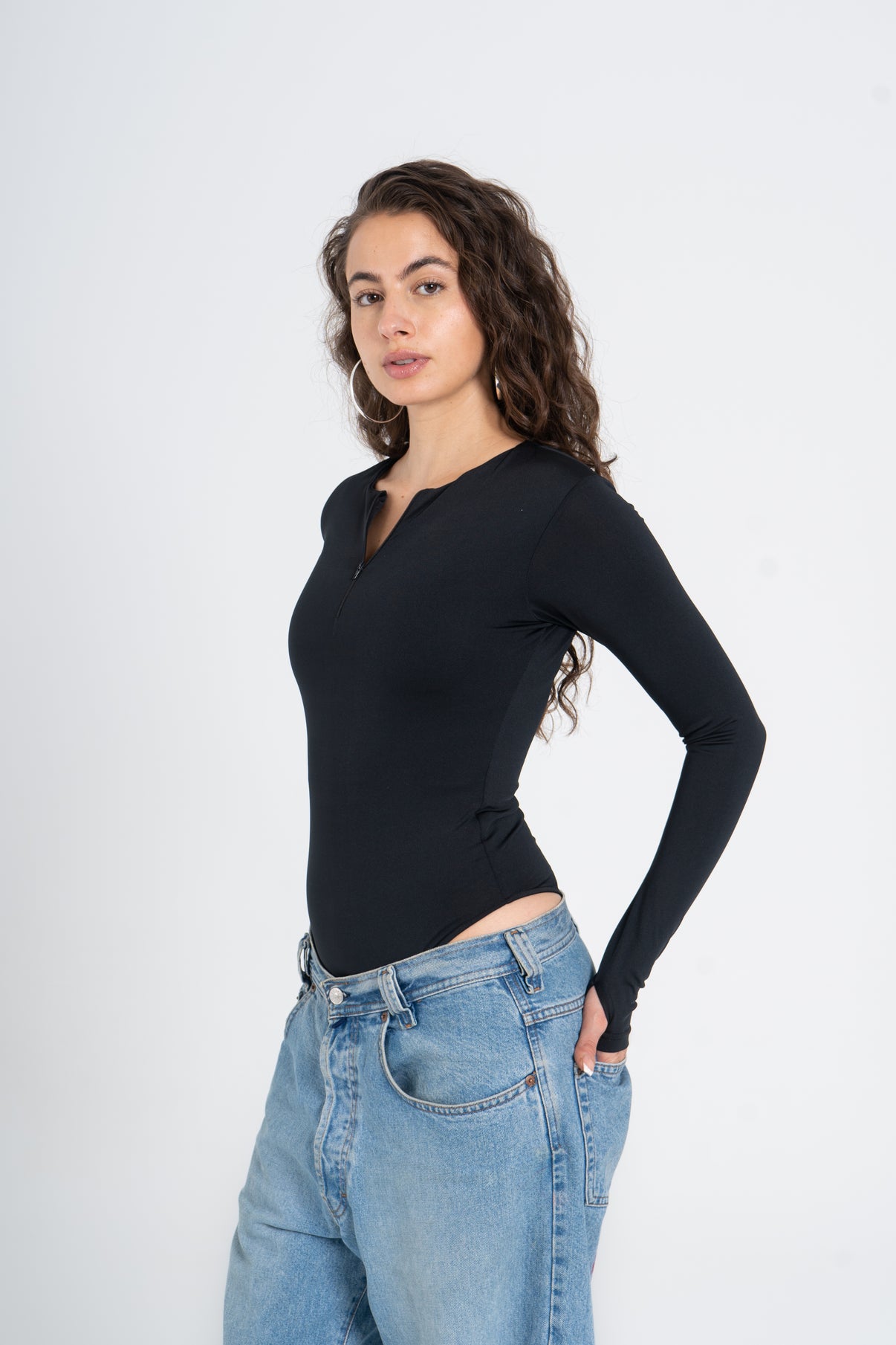 ZIPPER LONG SLEEVE BODYSUIT – outdated-eg